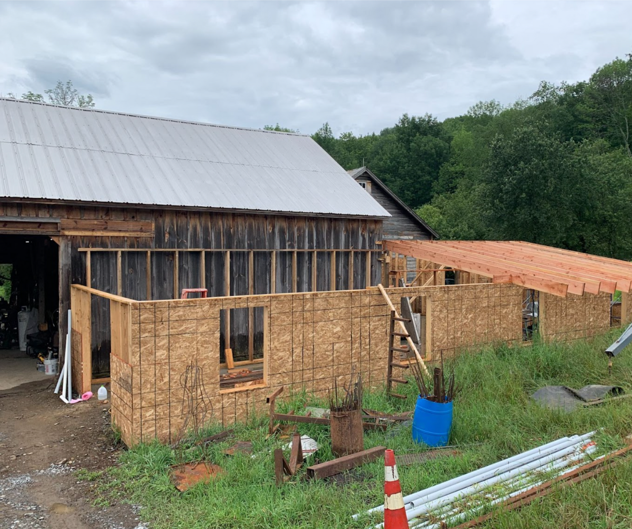 Controlled Chaos: A Look Inside the New Shop (In Progress)– Wicks Forge