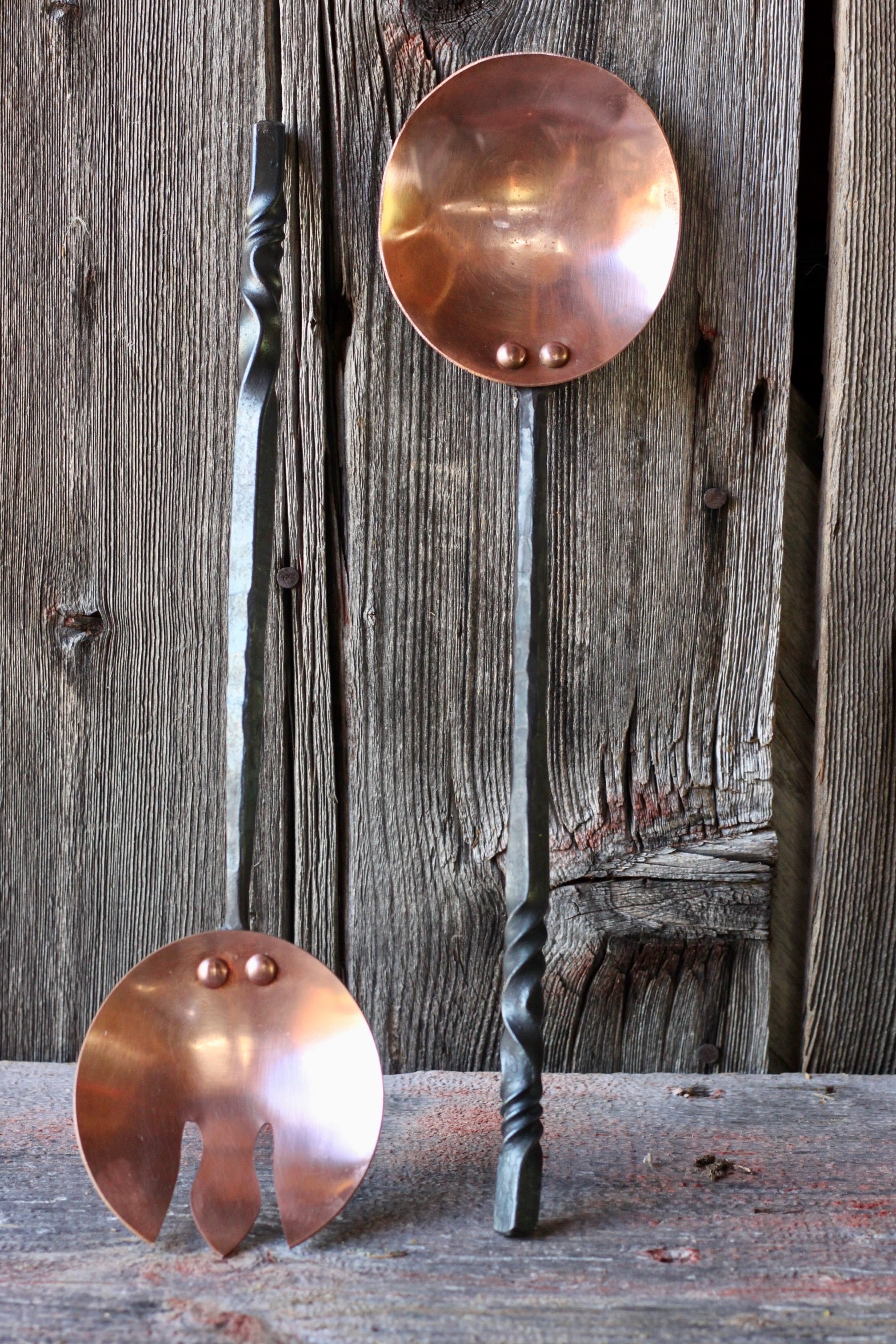 Copper Salad Tongs– Wicks Forge