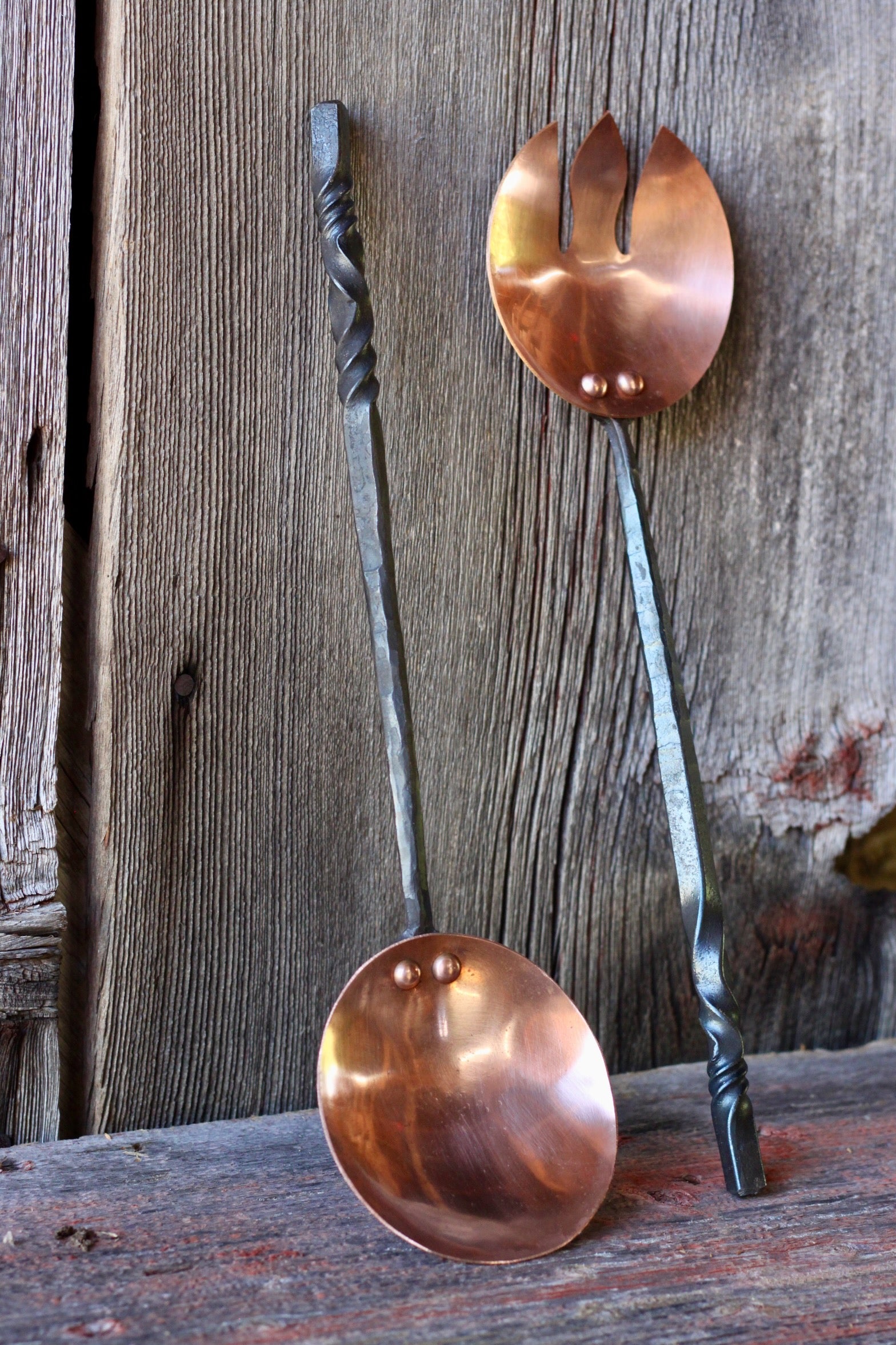 Copper Salad Tongs– Wicks Forge