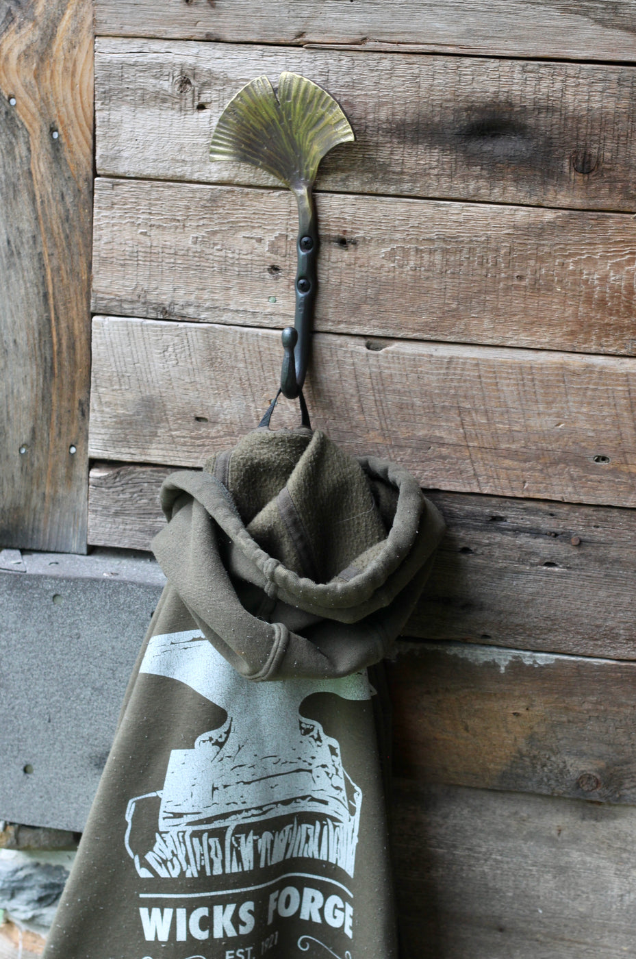 Ginko Leaf Hook | Wicks Forge