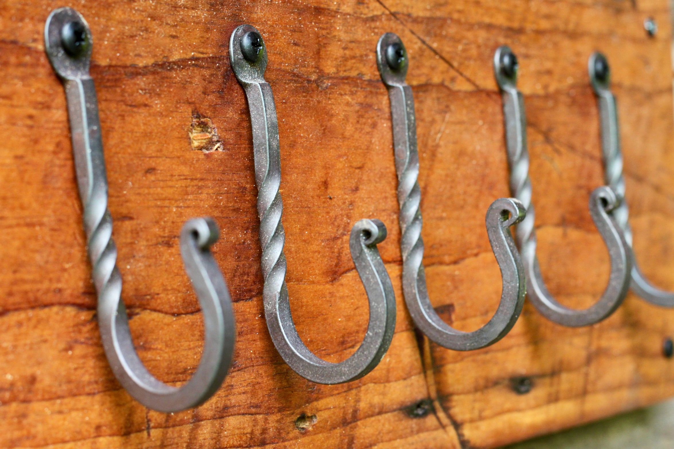 Reclaimed Wood Coat Rack - Twisted– Wicks Forge