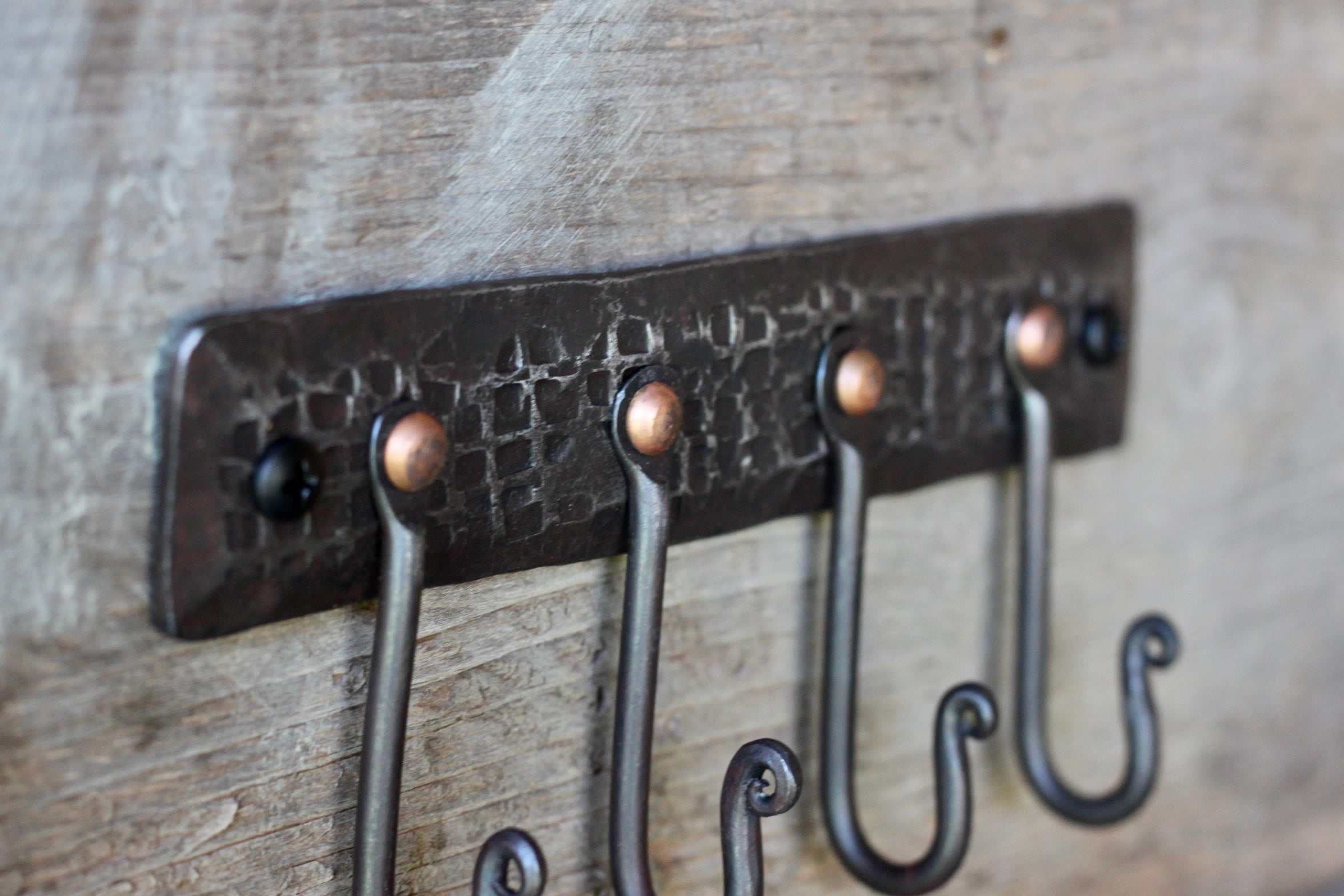Webbed Texture Hook Rack– Wicks Forge