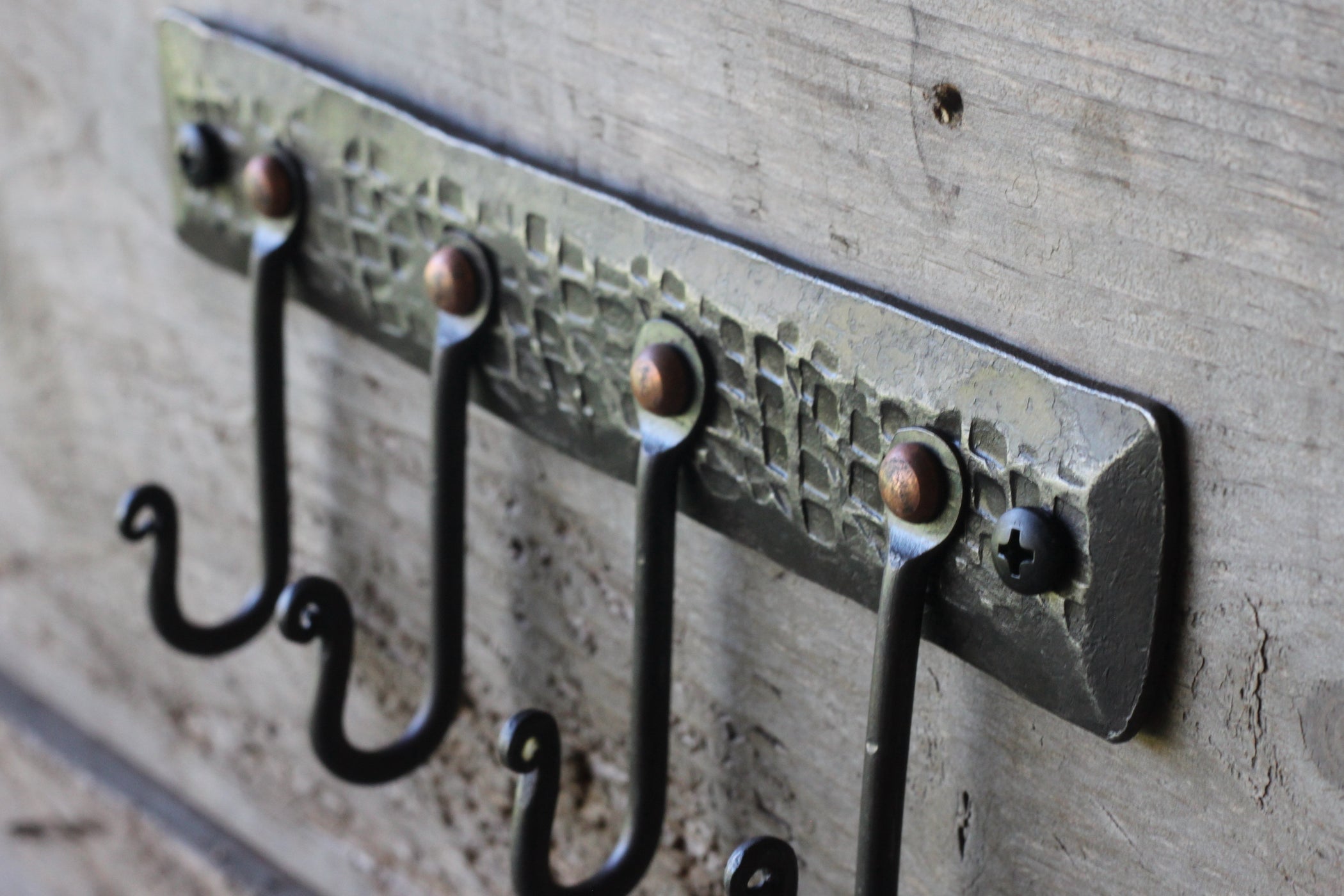 Webbed Texture Hook Rack– Wicks Forge